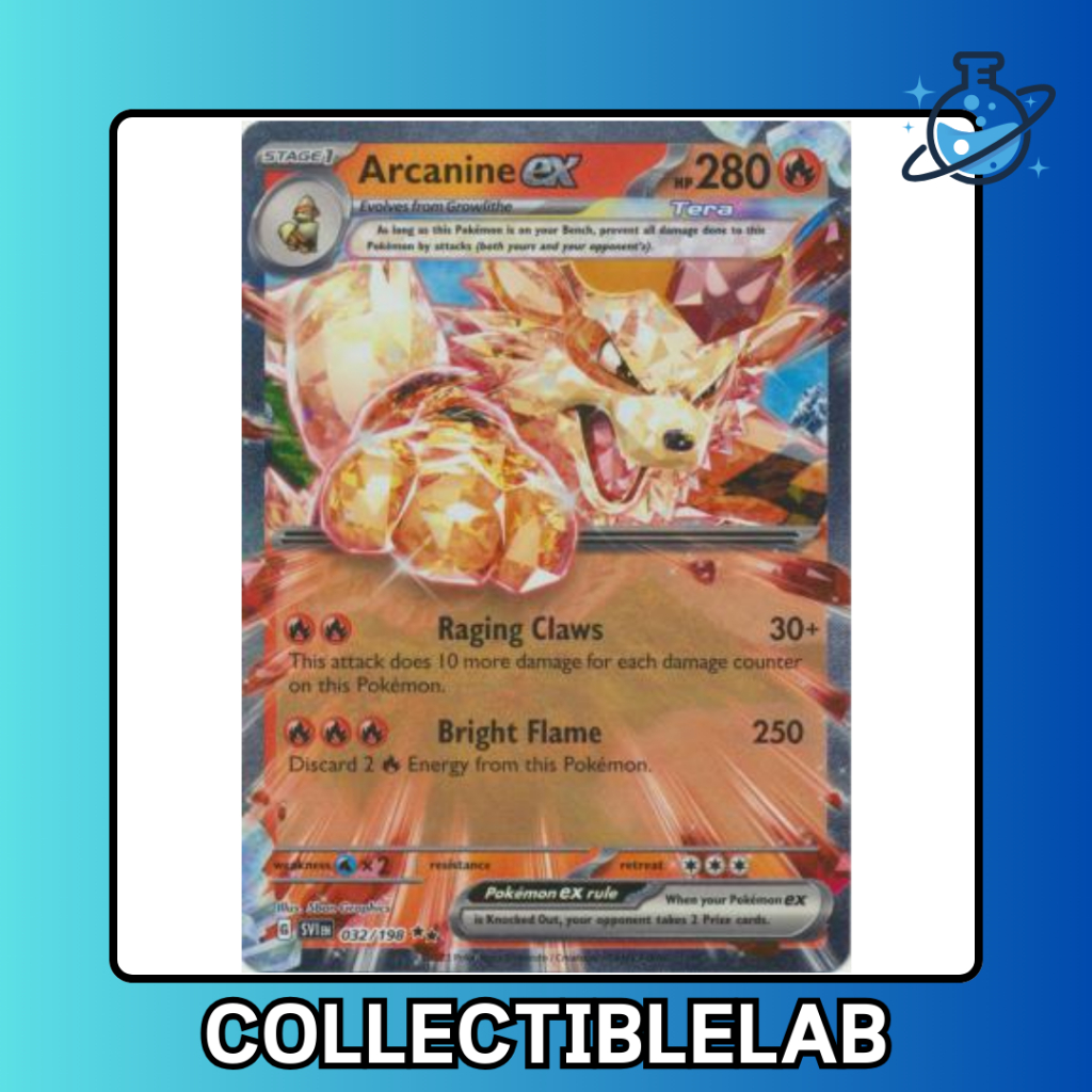 Arcanine ex - 032/198 - Ultra Rare Scarlet & Violet (Base Set) Singles ...