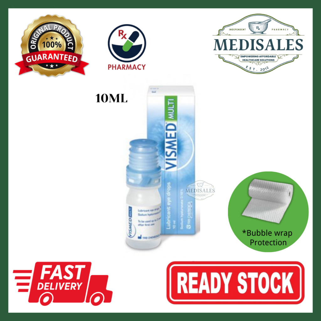 VISMED MULTI LUBRICANT EYE DROPS 0.18% 10ML (EXP 09/2026) | Shopee Malaysia