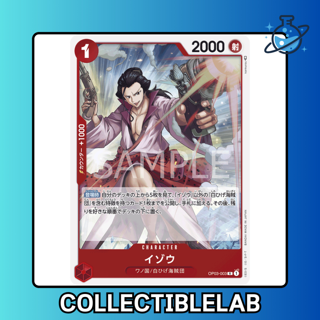 OP03-003 | R | CHARACTER Izo | -Pillars of Strength- [OP-03] | ONE PIECE CARD GAME | Shopee Malaysia