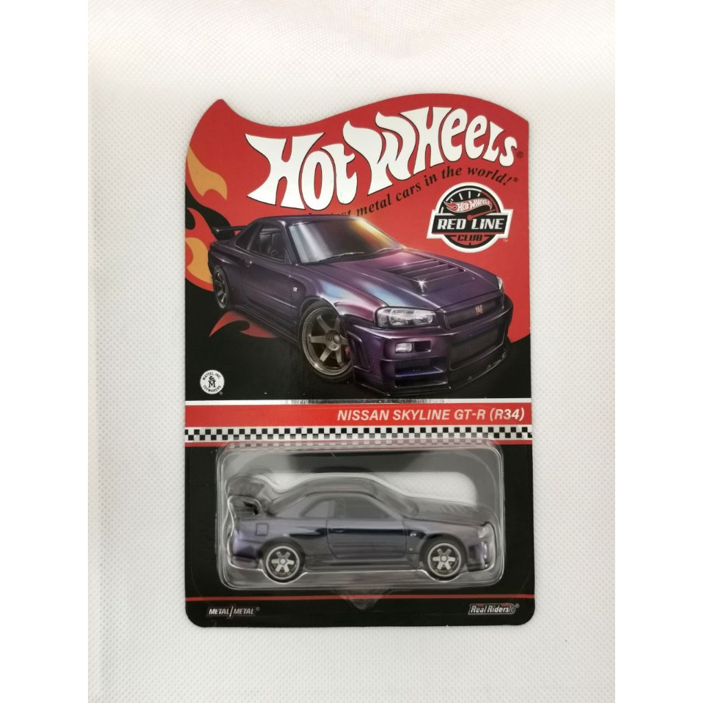 Hot Wheels Premium Red Line Club (RLC) - Nissan Skyline GT-R R34 ...