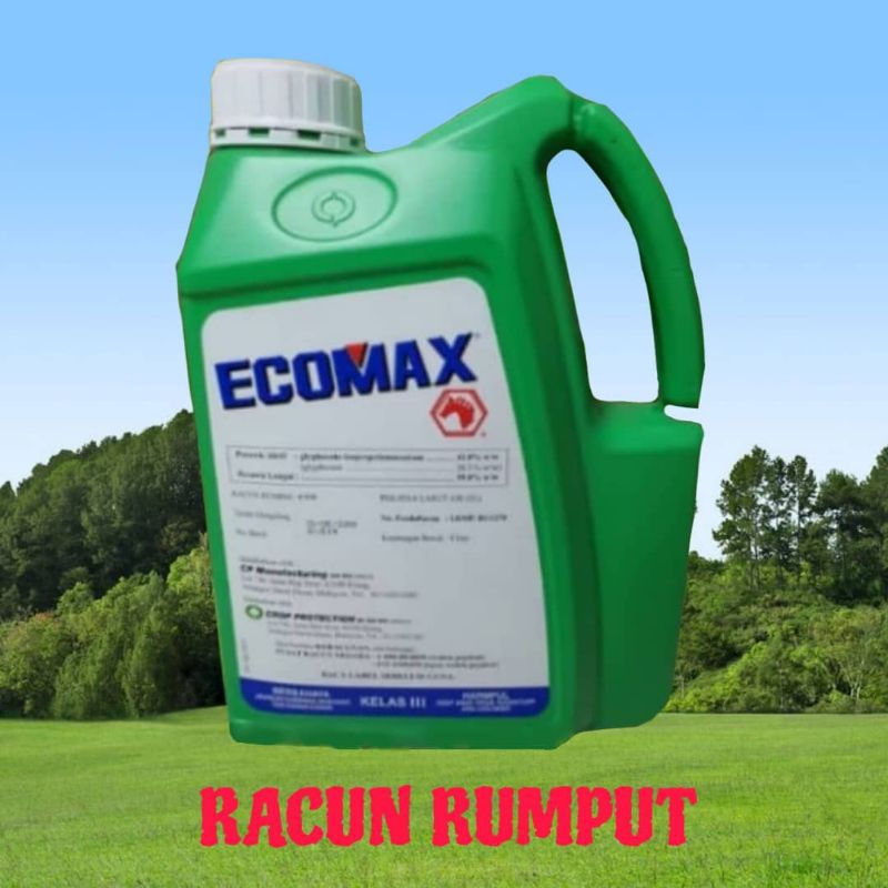 ECOMAX Glyphosate 41,% Weed Killer Herbicide (racun rumpai / racun ...