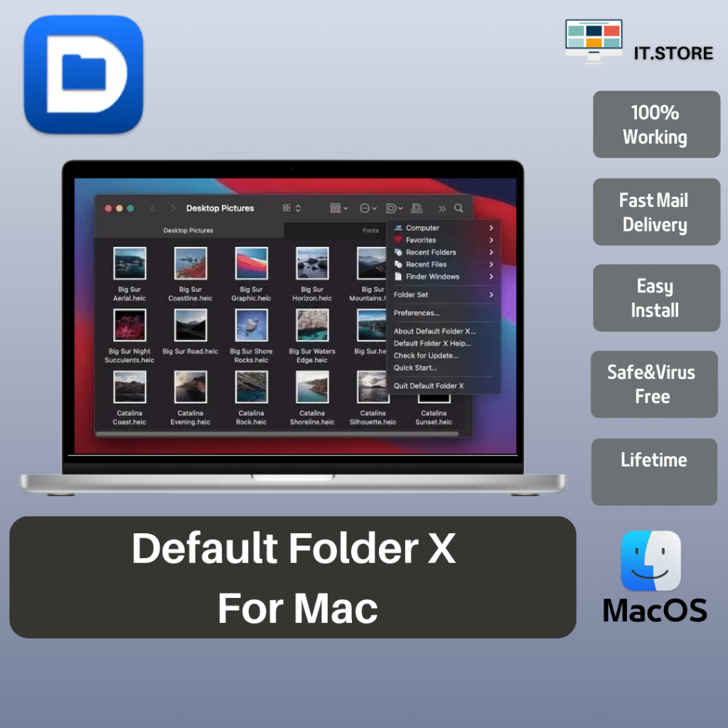 Default Folder X Lifetime for Intel Mac Or M1/M2/M3/M4 Chip Apple ...