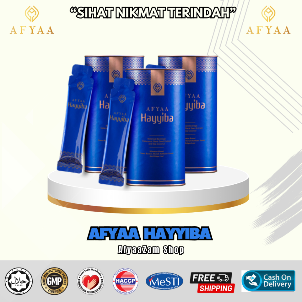 Afyaa Hayyiba Set Lengkap | 45 Sachets | Ready To Eat | Ready Stock | Fast Shipping | Original ...