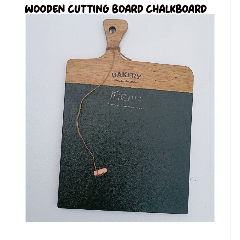 Wooden Cutting Board Menu Board.Chalkboard/Blackboard.Kitchen. | Shopee ...