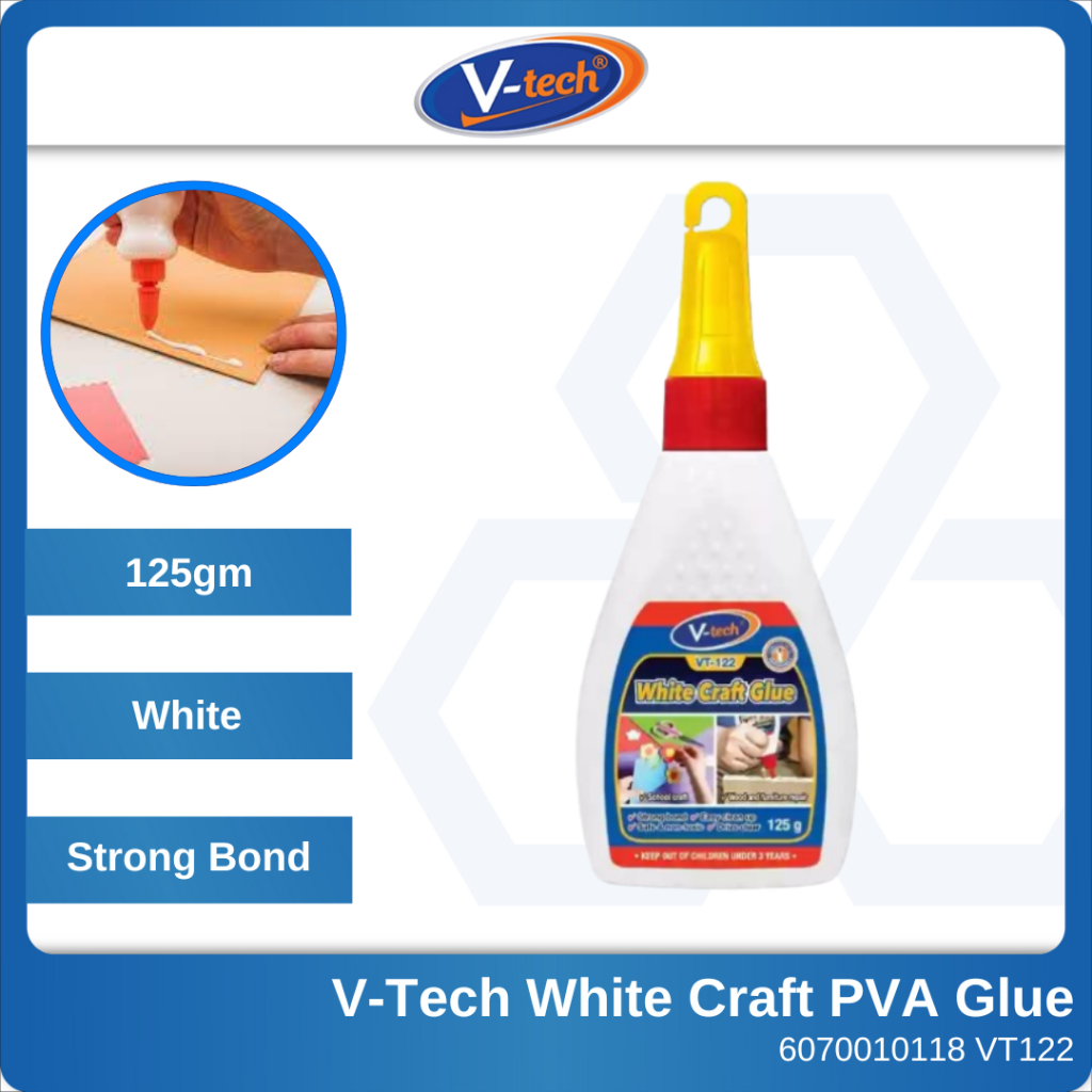 V-Tech Adhesive PVA Glue for General Purpose 125gm VT122 White Craft ...