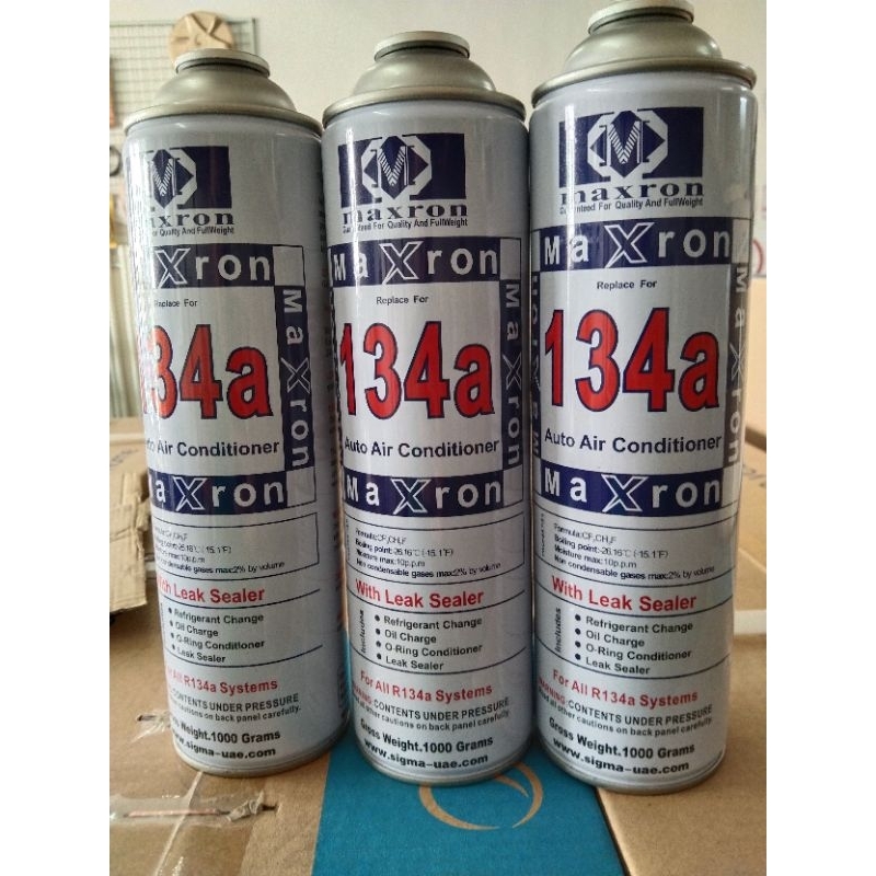 MAXRON GAS R134A 1000grams (1 botol) We are unable deliver to Sabah and Sarawak | Shopee Malaysia