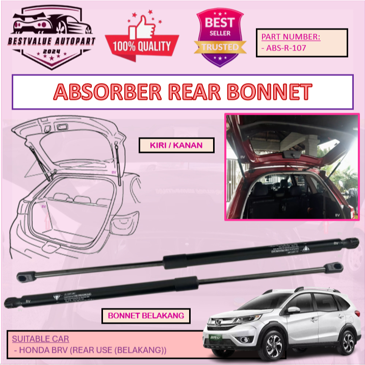 💫MALAYSIA READY STOCK💫HONDA BRV BR-V REAR BONNET DAMPER BOOT ABSORBER ...
