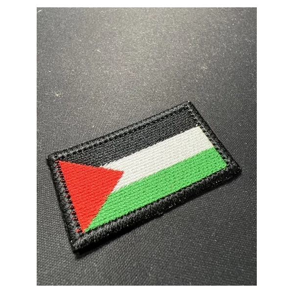 Flag Palestine Embroidered - Black (3x5cm) | Shopee Malaysia