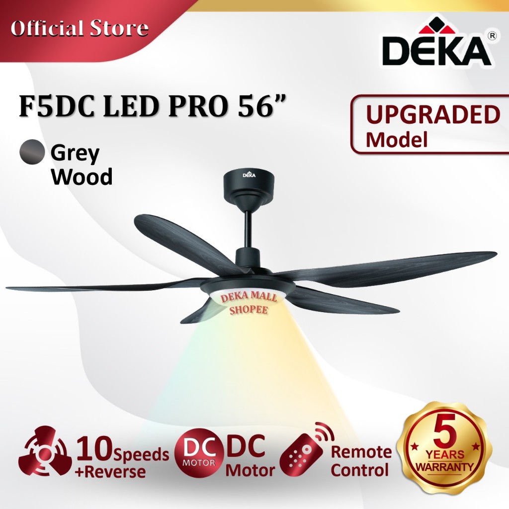DEKA F5DC PRO F5DCL 56" | F5DCBABYL 46" 5 Blades DC Motor 20 Speed ...