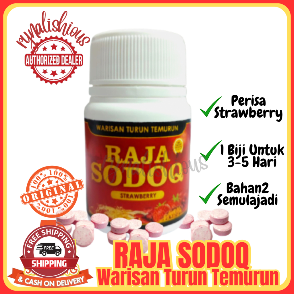 RAJA SODOQ Warisan Turun Temurun Tablet khas lelaki Perisa Strawberry ...