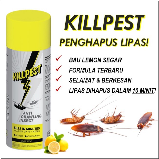 Killpest Ikillzz Insect Spray Lipas, Nyamuk, Semut , Lipas ,Cockroach ...
