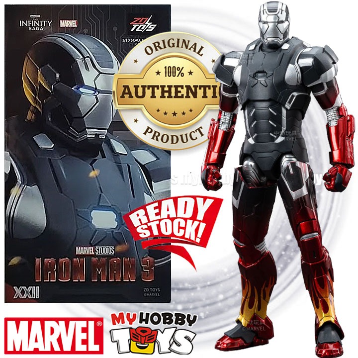 ZD Toys Marvel Avengers Superheroes Action Figures - Iron Man MK22 Hot ...