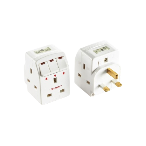 SELAMAT SA-32 3WAY MULTI ADAPTOR WITH LED SWITCH | Shopee Malaysia