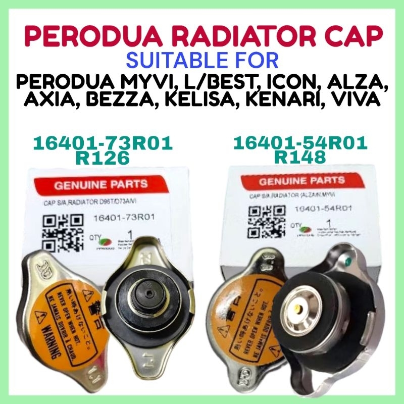 PERODUA RADIATOR CAP MYVI G3 / LAGI BEST / ATIVA / VIVA / ALZA / AXIA ...
