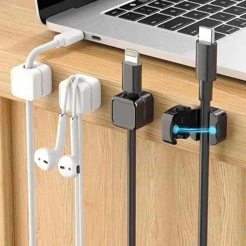Magnetic Cable Organizer cable Holder Desktop Wall Mounted Data Cable ...