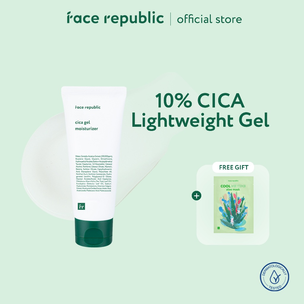 Face Republic CICA Gel Moisturizer 50ml [Oily, Sensitive, Acne skin ...