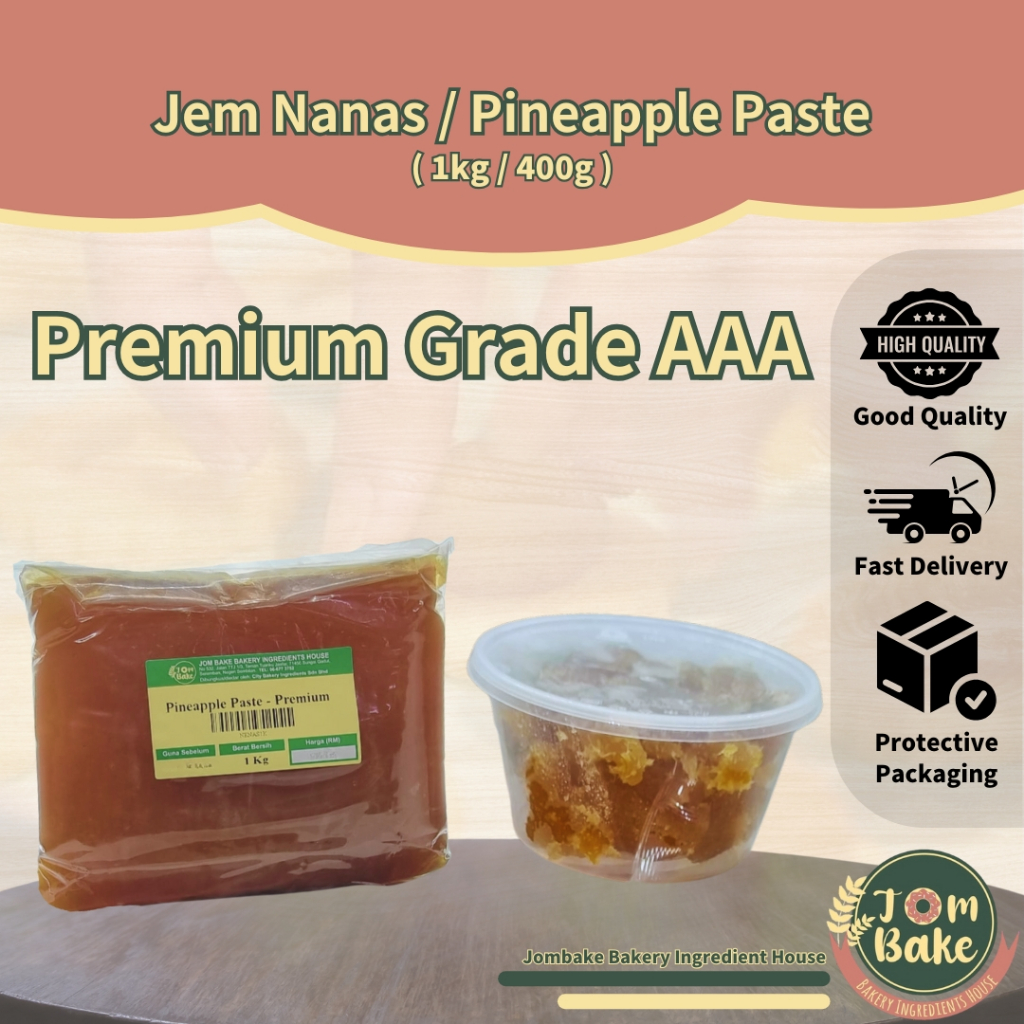 Jem nenas / Pineapple Paste Premium Grade AAA [ 1kg / 400g ] | Shopee ...
