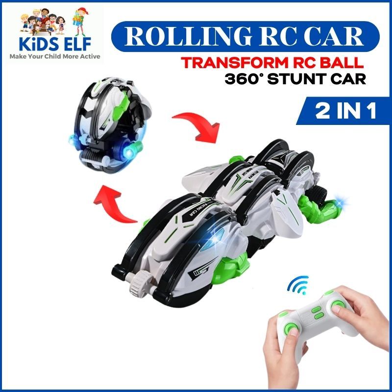 Rc Rolling Stunt Car 2.4Ghz Remote Control Car Transform kereta Control ...
