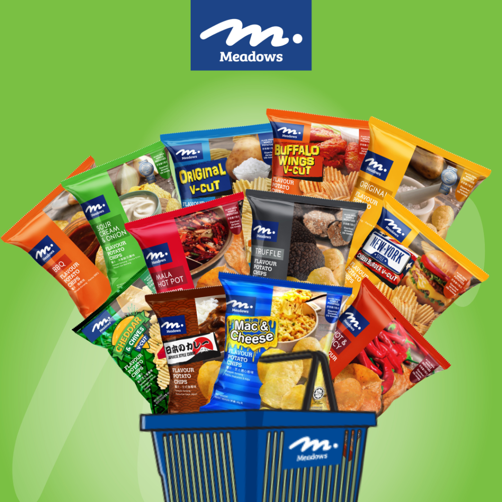 Online Exclusive Meadows Potato Chips 60g x 3 [Bundle of 3] | Shopee ...