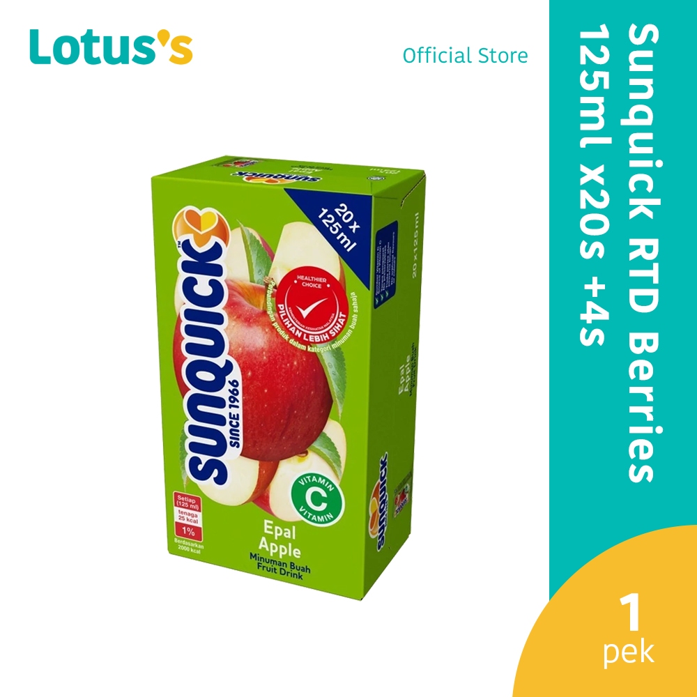 Sunquick RTD Apple 125MLx20S | Shopee Malaysia