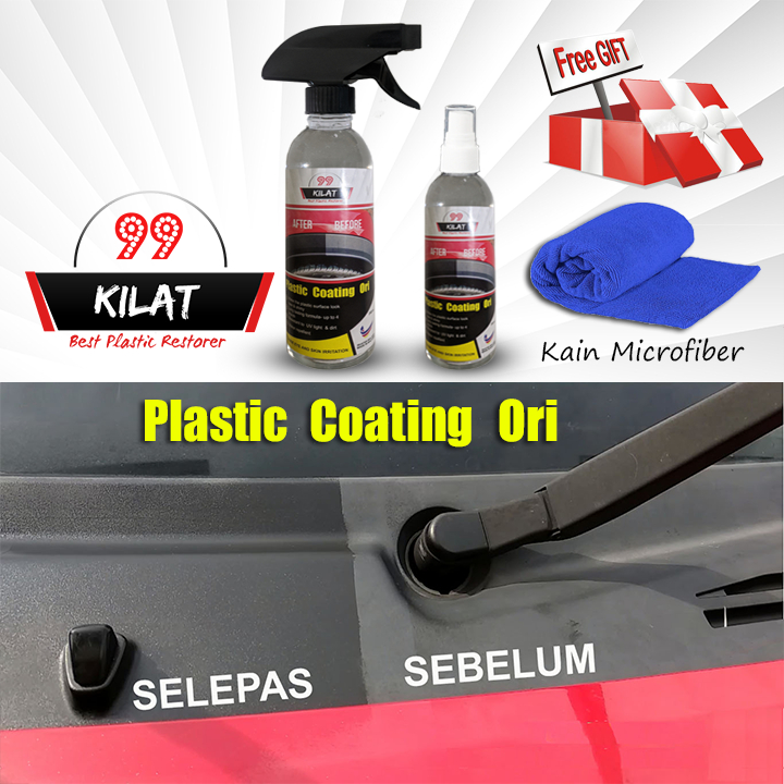 Plastic Coating Ori 99 Kilat (kembalikan warna plastic kusam kepada ...