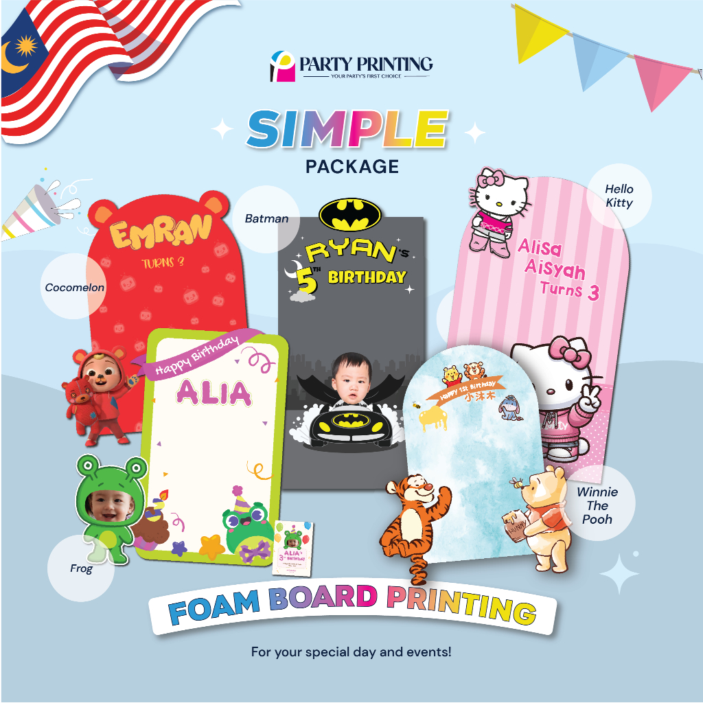 (SIMPLE PACKAGE) KT Board Printing / Round Arch / Backdrop Panel ...
