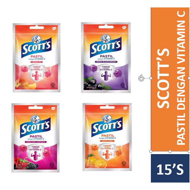 SCOTT'S PASTIL DENGAN VITAMIN C 15'S / PACK | Shopee Malaysia