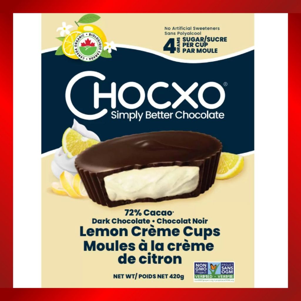 Chocxo Dark Chocolate Organic Lemon Creme Cups 420g | Shopee Malaysia