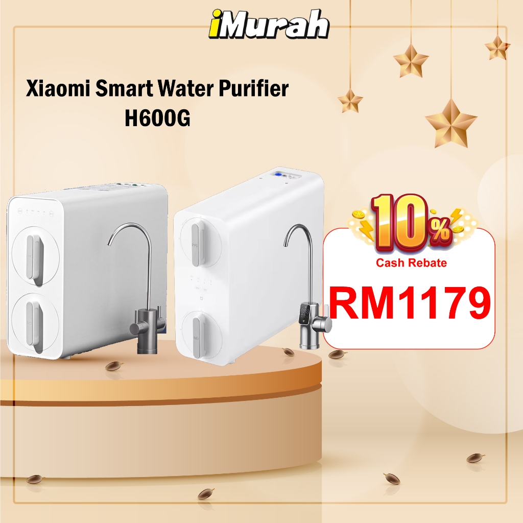 Xiaomi Smart Water Purifier H600G [Tankless Design | Six-stage Filtration | 600G Flu] - 1 Year ...