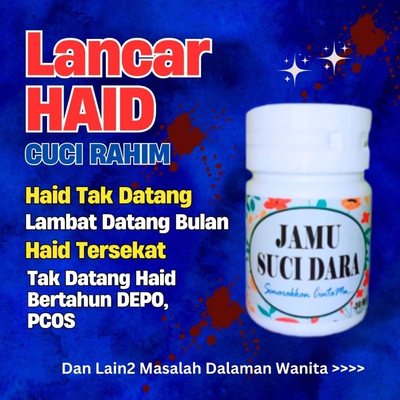 🔥💯 Ubat Lancar Period, (menstruation booster), TURUN Darah Period, JAMU ...