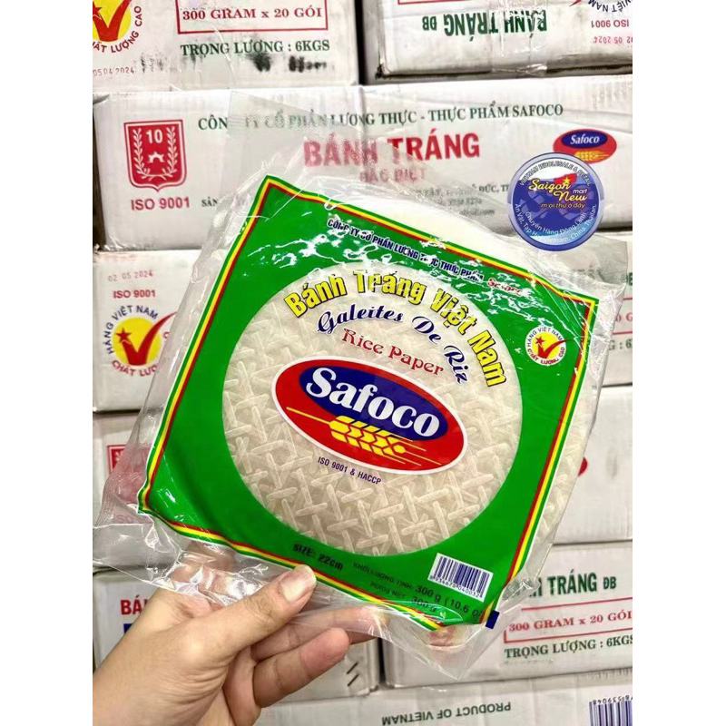 Banh Trang Safoco 16cm 300gr 1Box (20Pack x 300g) | Shopee Malaysia