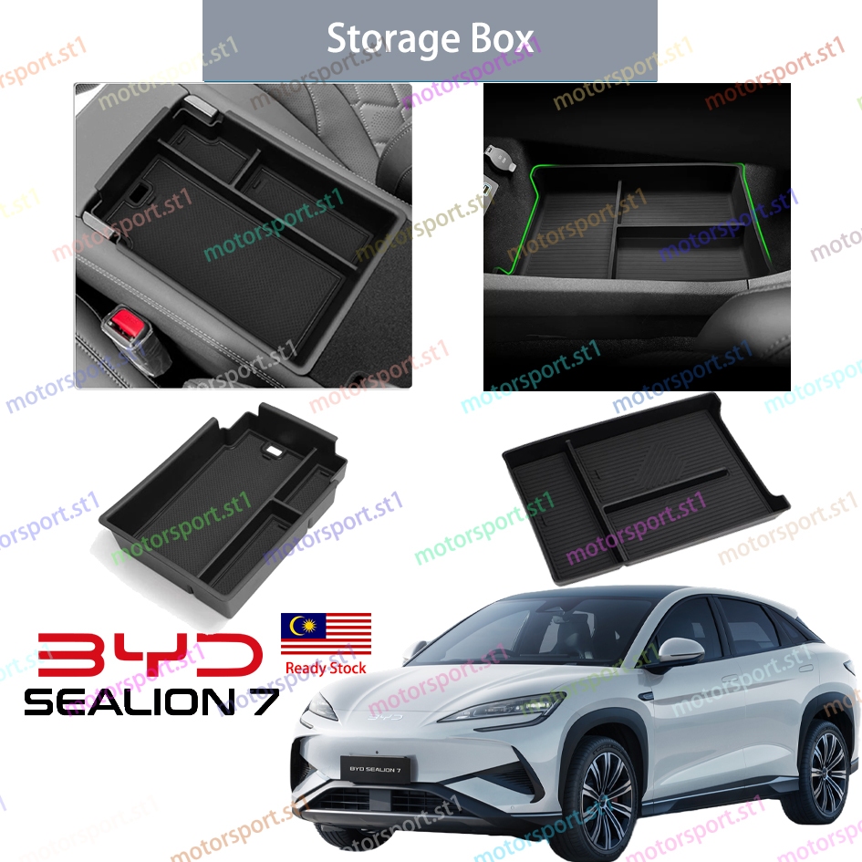 [READY STOCK] BYD Sealion 7 Armrest Storage Box Front Tray Center ...