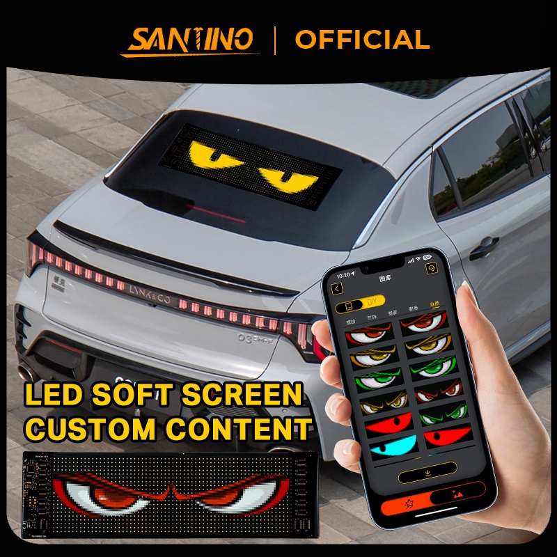LED Matrix RGB Lights Pattern Graffiti Led Lamp Party Car Shop Led ...