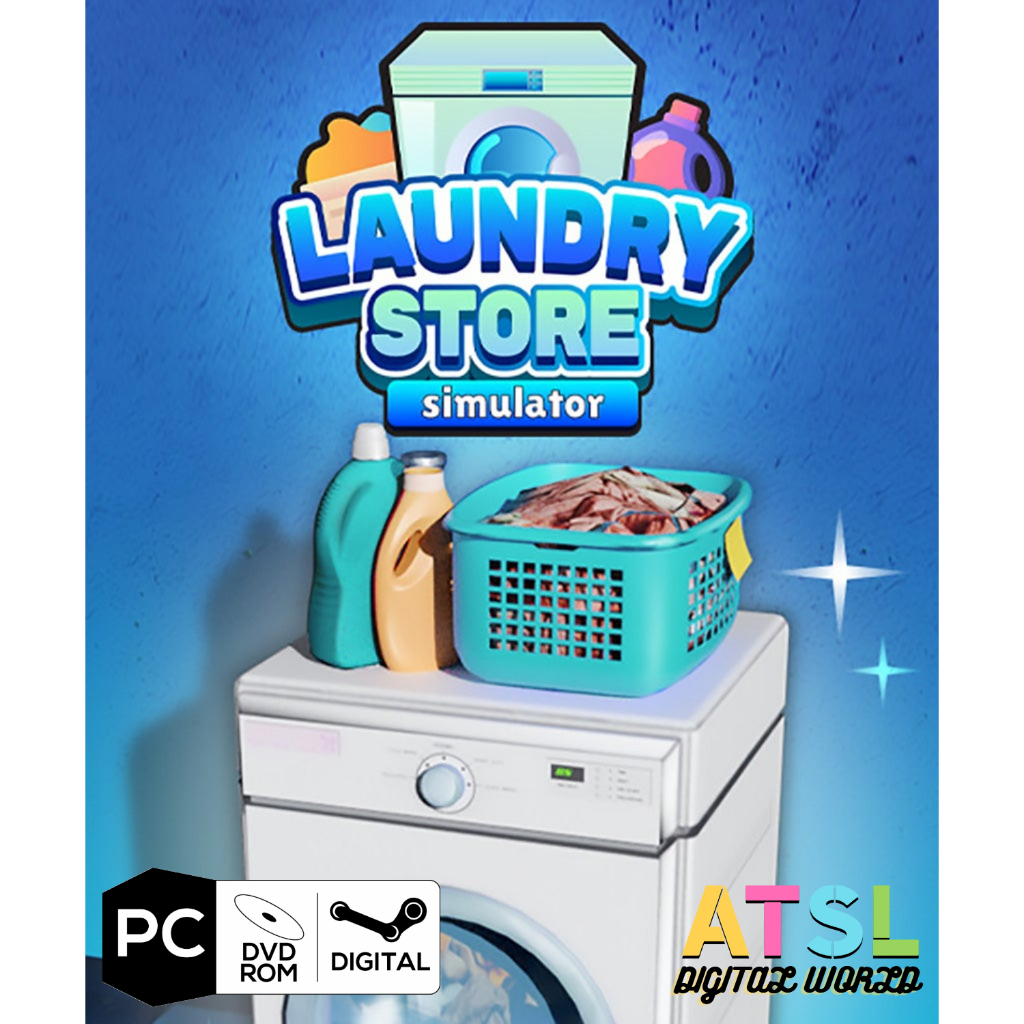 [Original PC Game] Laundry Store Simulator (v6.1.6) | Shopee Malaysia