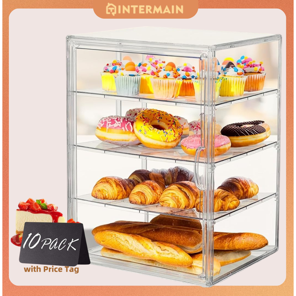 Cake Box Acrylic Display Case Stackable Storage Organizer DIY Bekas ...