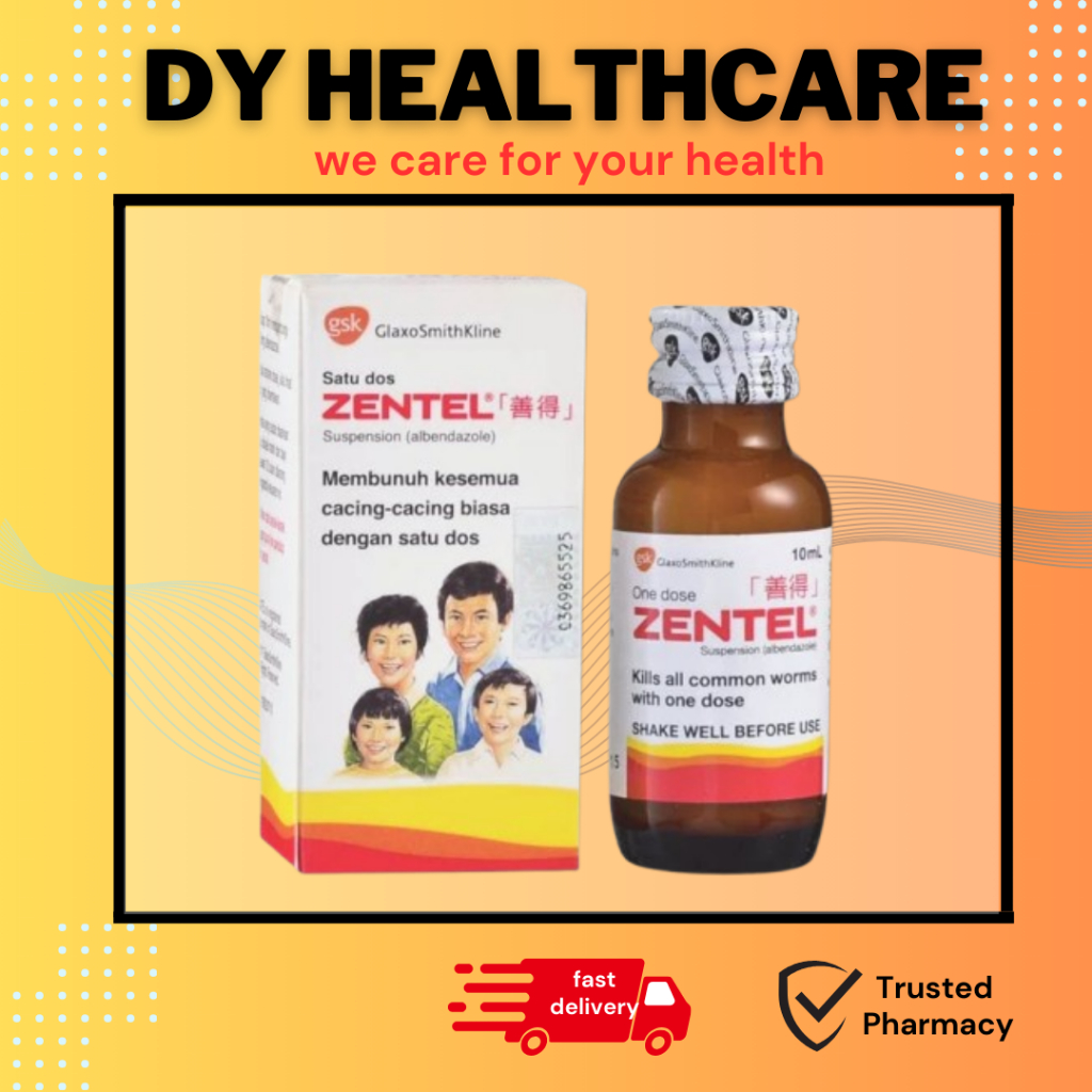 Zentel Suspension 400mg/10ml (Ubat Cacing) | Shopee Malaysia