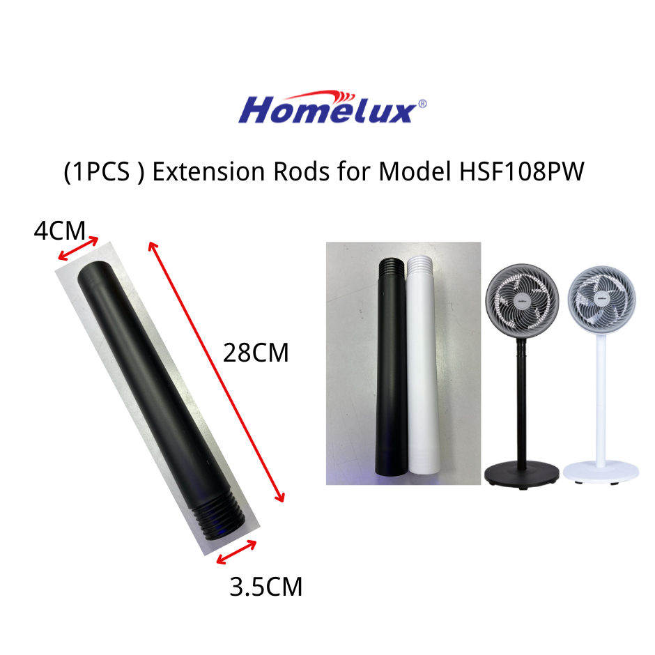 Original Homelux Fan Extension Rods Only Compatible Model HSF108PW (1 ...
