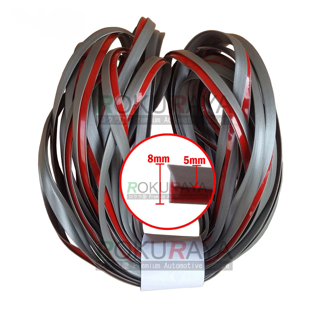 (1Meter) 5mm Automotive Car Body Kit Bodykit Skirt Rubber Lining ...