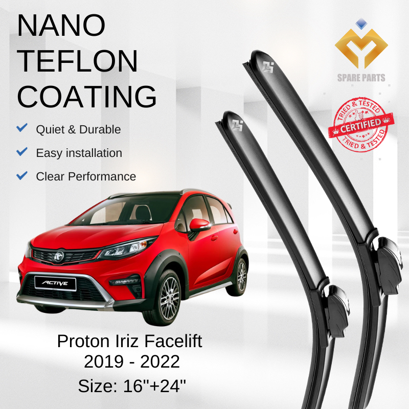 Proton Iriz Facelift Premium Japan Tech Car Wiper Accessories 16”+24 ...