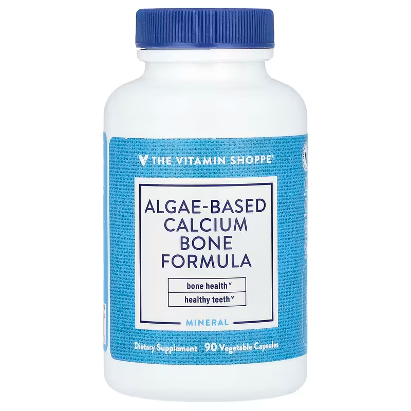 The Vitamin Shoppe, Algae-Based Calcium Bone Formula, 90 Vegetable ...