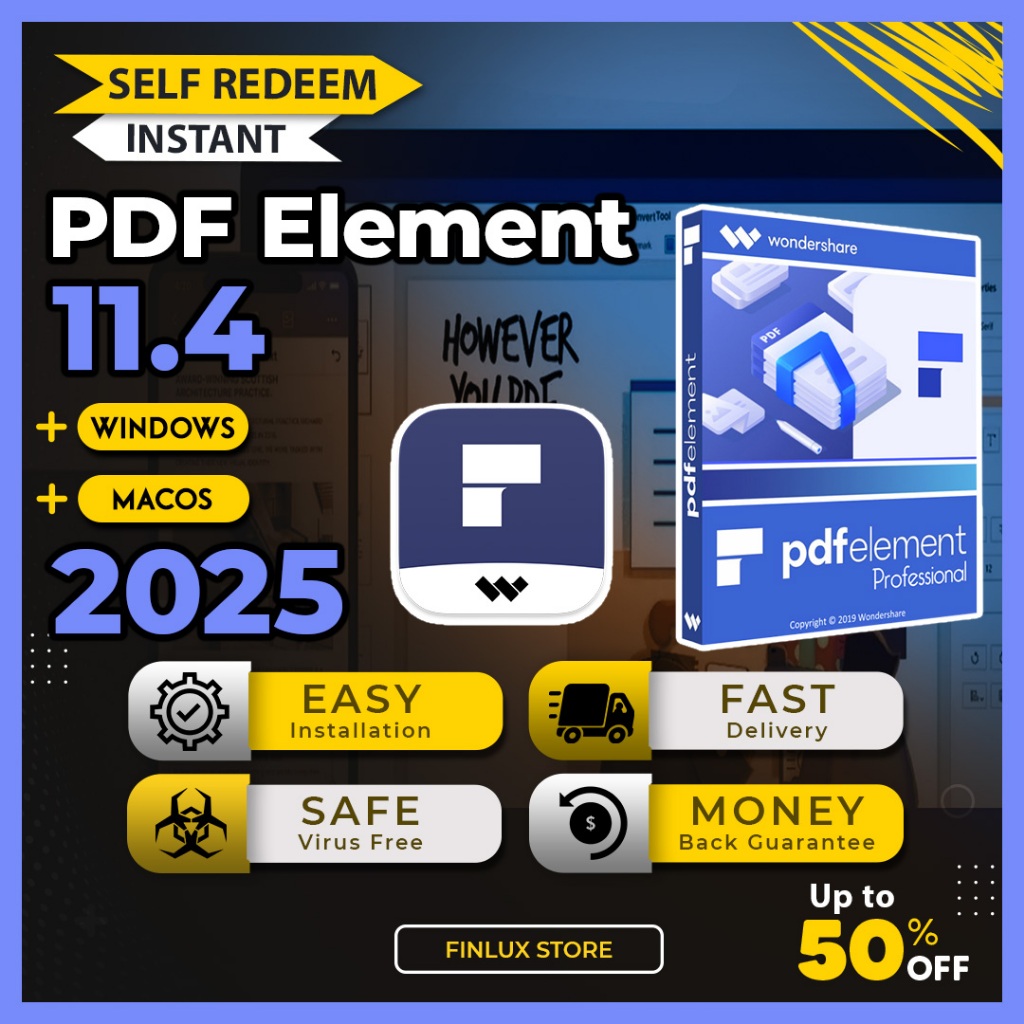 [SELF REDEEM] PDF Element Pro (OCR) v11.4 Latest 2025 Lifetime For Win ...