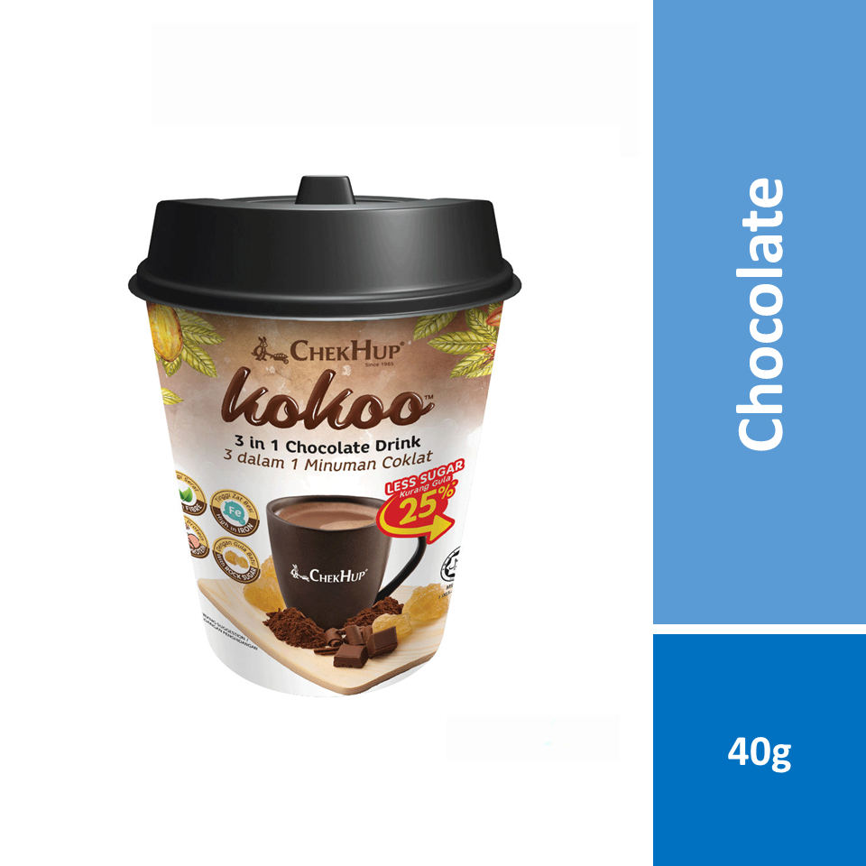 Chek Hup Kokoo 3in1 Chocolate Drink Cup (40g) | Shopee Malaysia