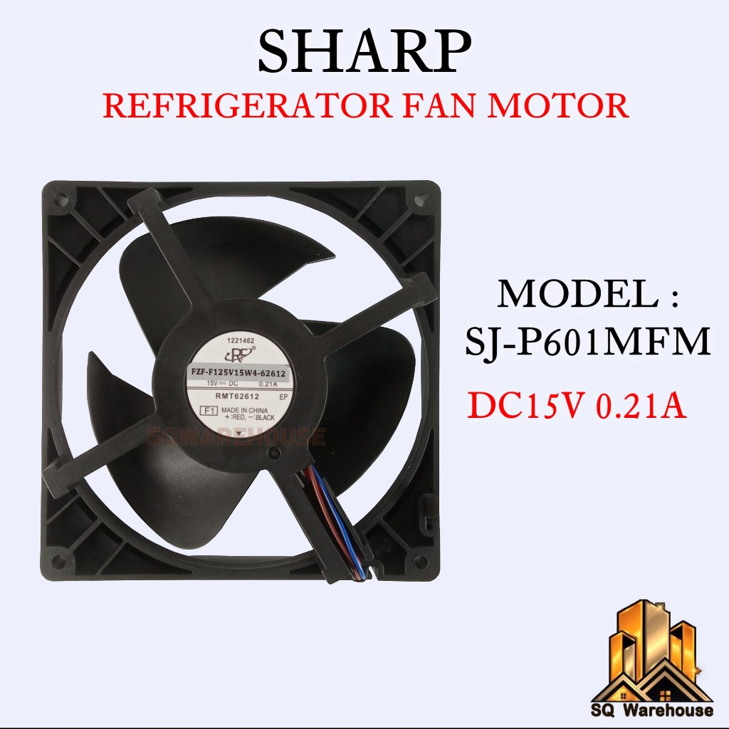 SHARP SJ-P601MFM DC15V 0.21A Refrigerator Freezer Fridge Fan Motor ...
