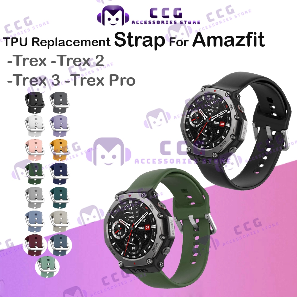 Amazfit T Rex 3 T Rex 2 T Rex Pro T Rex Silicone Soft Color Strap 22mm ...