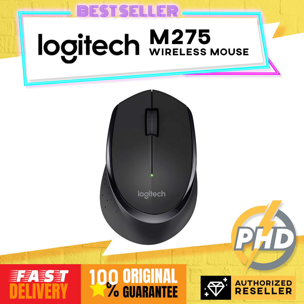 Logitech M275 Wireless Mouse, 2.4 GHz with Nano Receiver, Optical ...