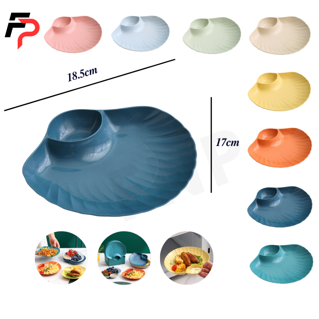【HARGA BORONG🔥】Small snack plate Shell shape snack plate Pinggan snek ...