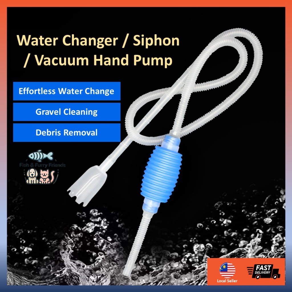 🔥Ready Stock 🔥Aquarium Hand Pump Vacuum Cleaner Gravel Siphon Water ...