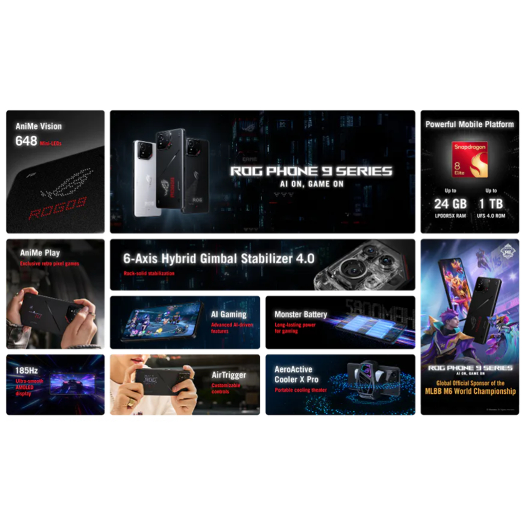 ASUS ROG Phone 9 Pro (16GB RAM + 512GB ROM) | Pro Edition (24GB RAM ...