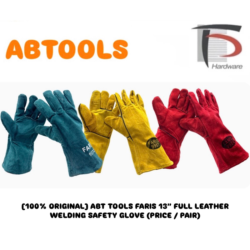 [100% ORIGINAL] ABT TOOLS FARIS 11” FULL LEATHER SEMI WELDING SAFETY ...