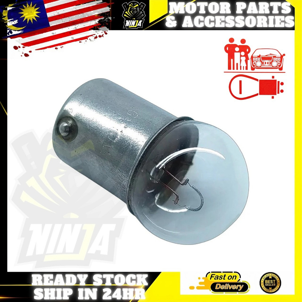 MOTORCYCLE SIGNAL LAMP BULB [AUTO] WINKER LIGHT BULB (1PC) G18 6V/10W ...